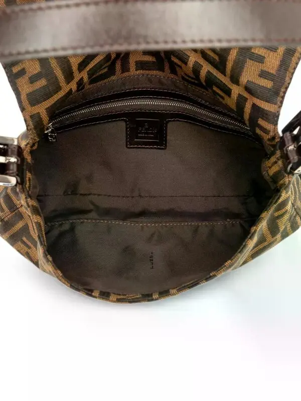 Fendi 20th Century Zucca Canvas Baguette Shoulder Bag