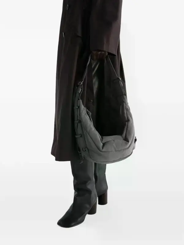 LEMAIRE Small Soft Game Shoulder Bag - Grey