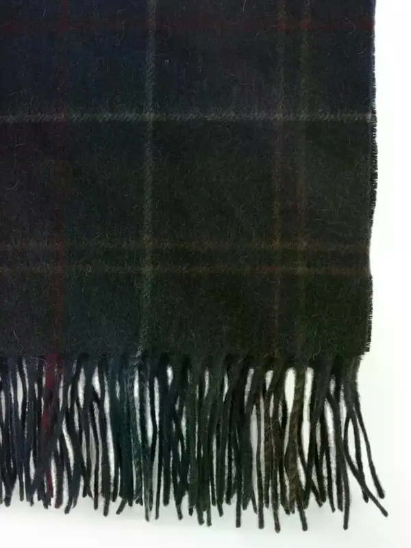 Barbour Braden Tartan Wool Scarf - Blue