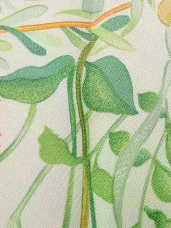 Hermès 2000s Floral-print Scarf