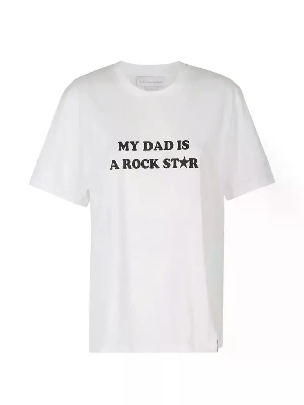 Stella McCartney Slogan-print Crew-neck T-shirt - White