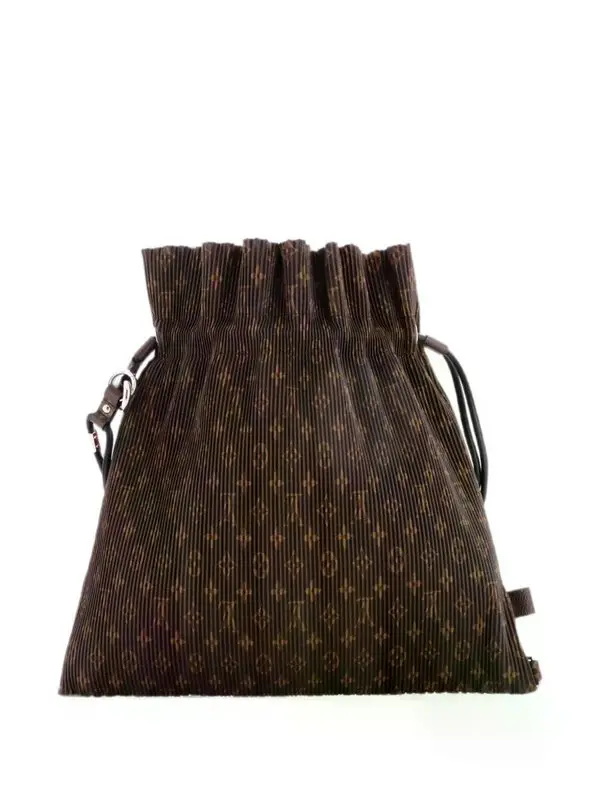 LOUIS VUITTON Explorer Pleated Monogram Canvas Mm Shoulder Bag