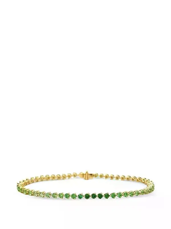 LISA NIK Tsavorite Graduated Bracelet - Gold