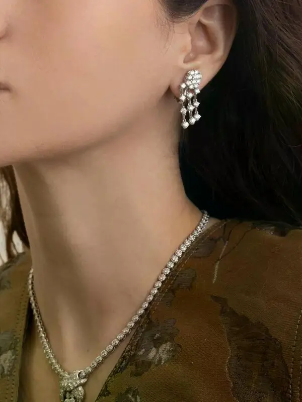 ANDREOLI Diamond Chandelier Earrings