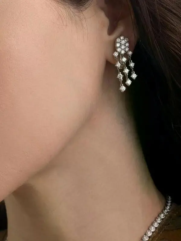 ANDREOLI Diamond Chandelier Earrings