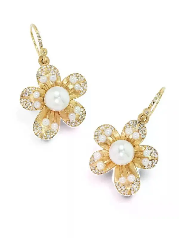 Irene Neuwirth Pearl And Diamond Earrings