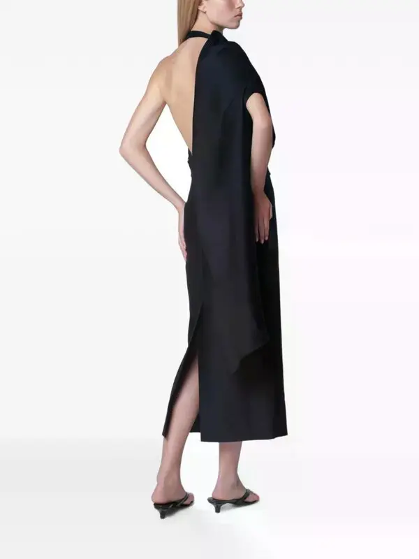 RÓHE Draped Open-back Midi Dress