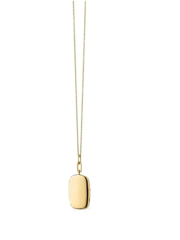 Monica Rich Kosann 18k Yellow Rectangular Locket Necklace - Gold