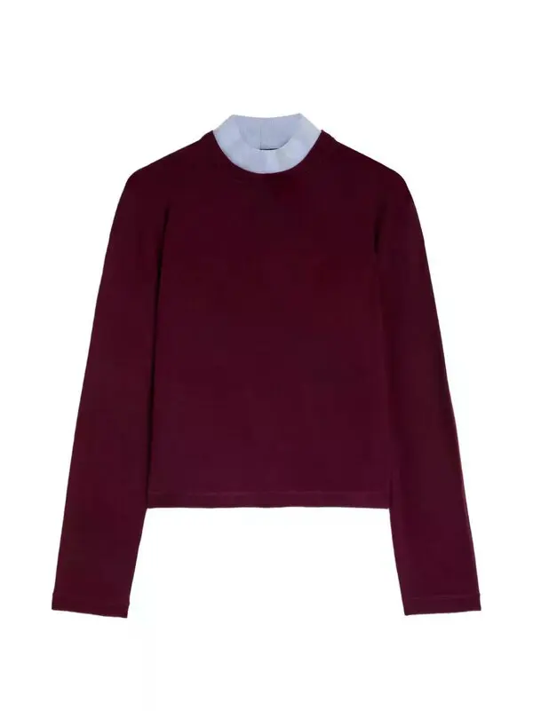 JIL SANDER Cropped Mock-neck Sweater
