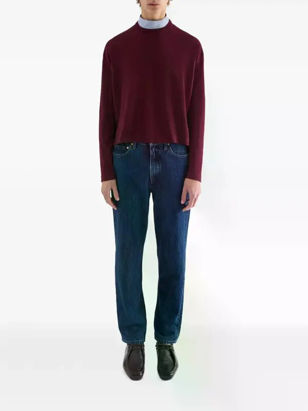 JIL SANDER Cropped Mock-neck Sweater