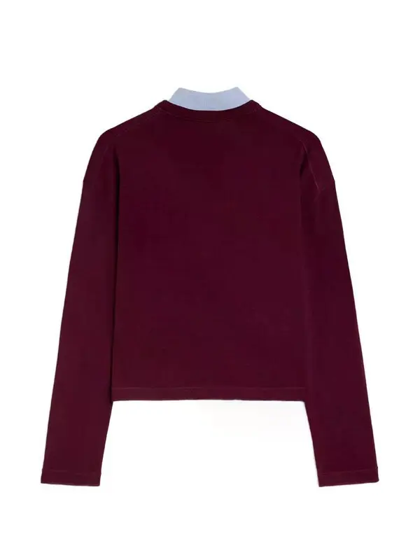 JIL SANDER Cropped Mock-neck Sweater
