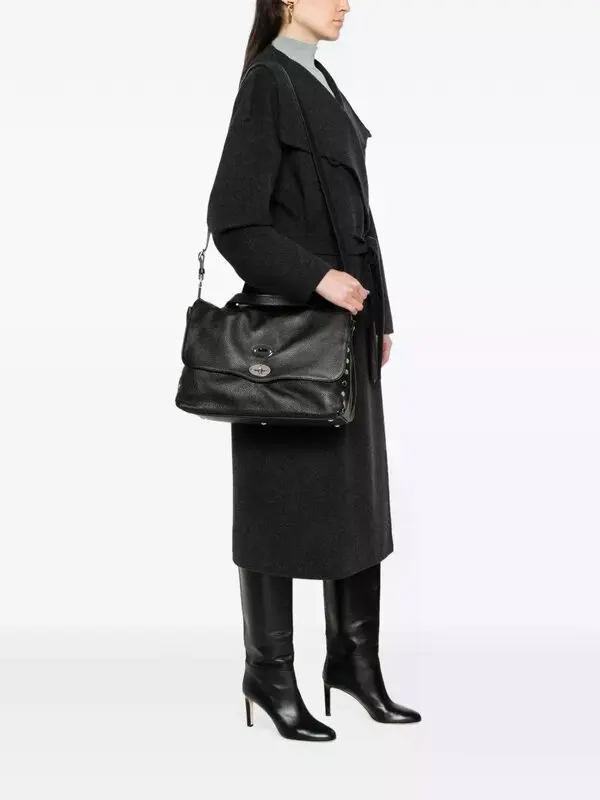 ZANELLATO Postina Leather Tote Bag - Black