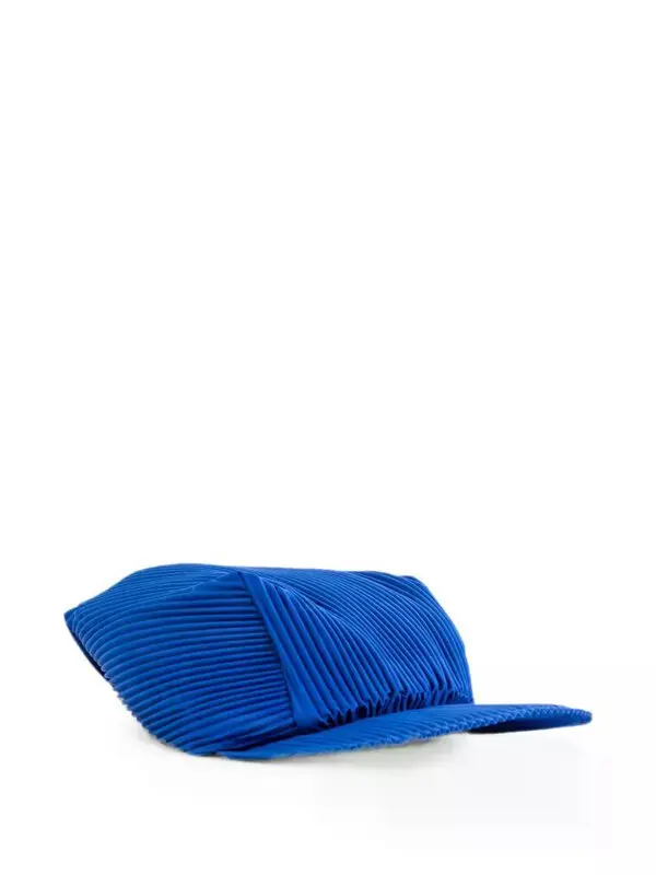 Issey Miyake Pleated Baseball Cap - Blue