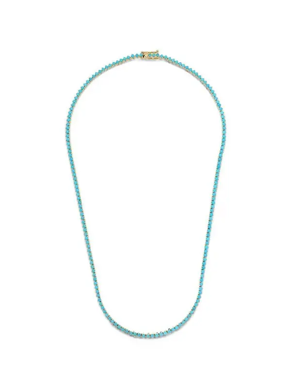 JENNIFER MEYER Turquoise Three-prong Necklace