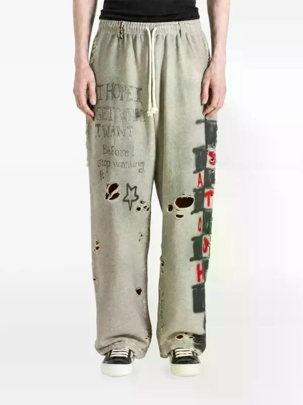 SATOSHI NAKAMOTO Get What I Want Sweatpants - Grey