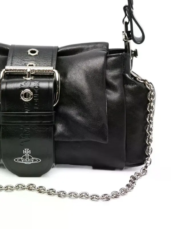 VIVIENNE WESTWOOD Hazel Treasure Leather Shoulder Bag