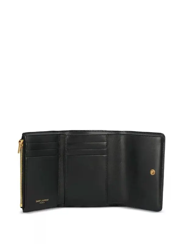 Saint Laurent Jamie Slim Tri-fold Wallet In Lambskin