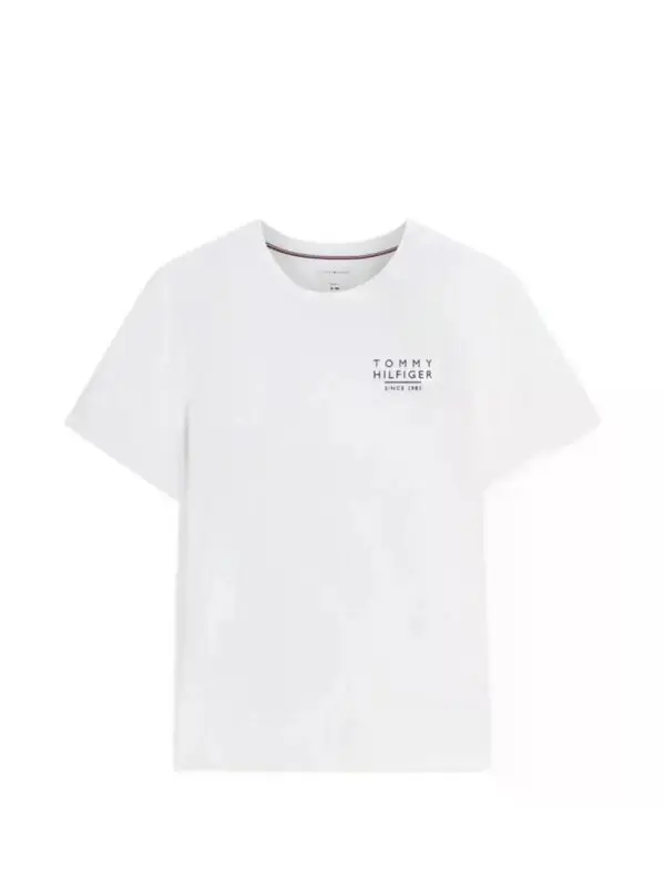 Tommy Hilfiger Logo-print Short-sleeve T-shirt - White