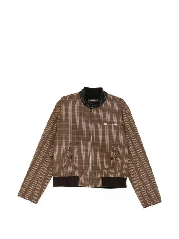 WALES BONNER Axis Jacket In Checked Pattern