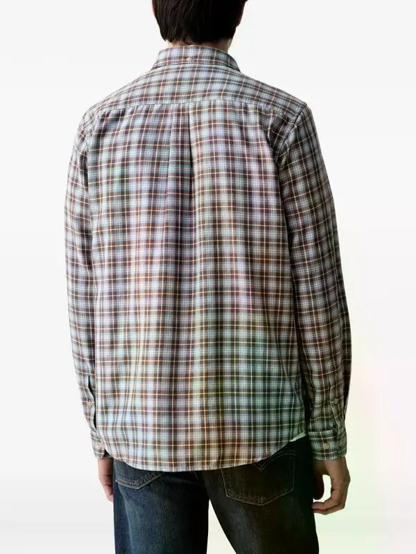 LES DEUX Check-pattern Button-down Shirt