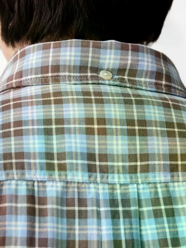 LES DEUX Check-pattern Button-down Shirt