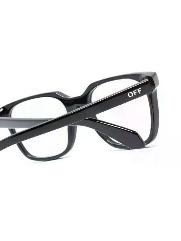 Off-White Logo-print Square-frame Glasses