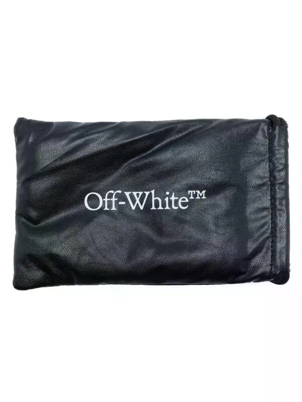 Off-White Logo-print Square-frame Glasses