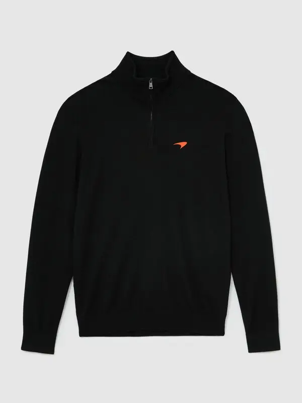 REISS F1 Team Racing Wool Half-zip Jumper
