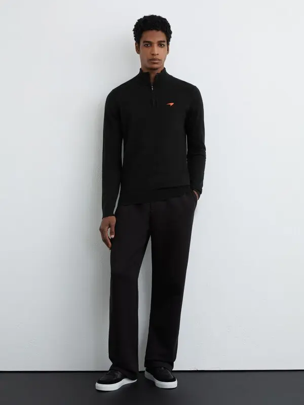 REISS F1 Team Racing Wool Half-zip Jumper