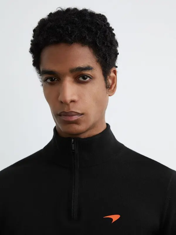 REISS F1 Team Racing Wool Half-zip Jumper
