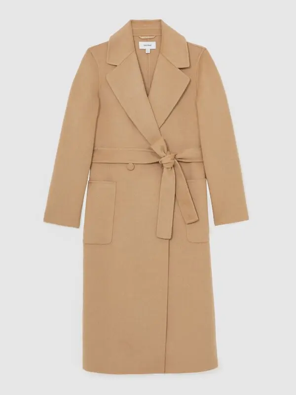 REISS Wool-blend Double-breasted Coat