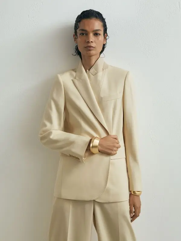 ATELIER Silk-wool Single-breasted Suit Blazer