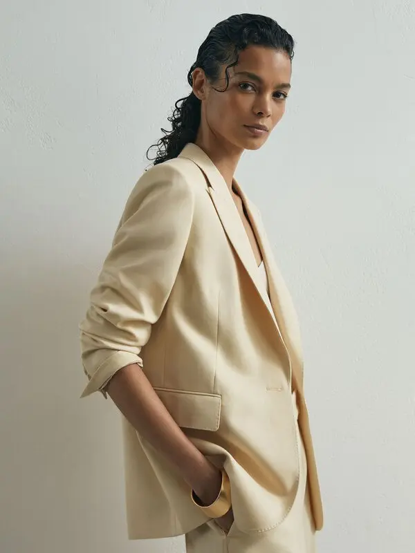 ATELIER Silk-wool Single-breasted Suit Blazer
