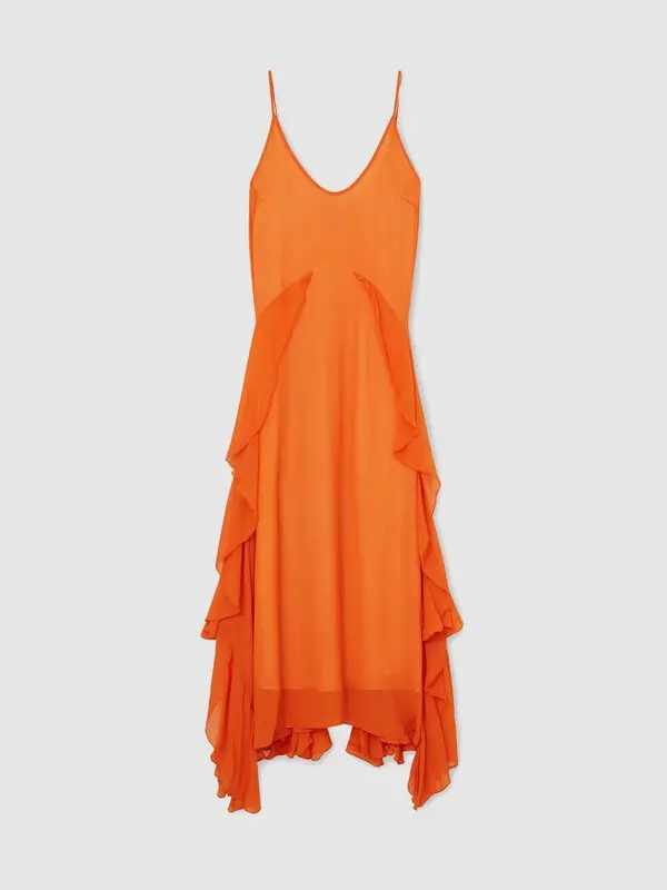 REISS Ruffled Maxi Dress