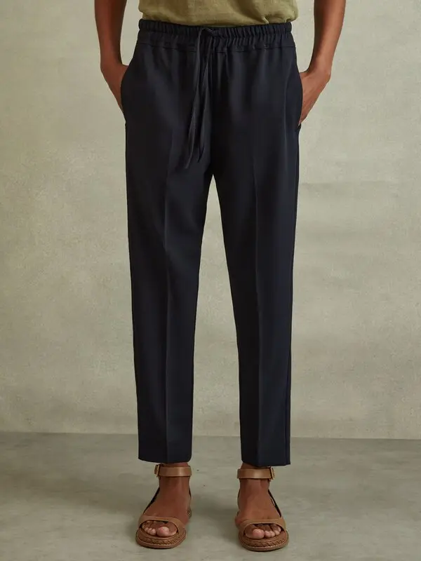 REISS Tapered Pull On Trousers
