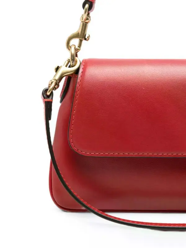 COACH Logo-plaque Leather Shoulder Bag