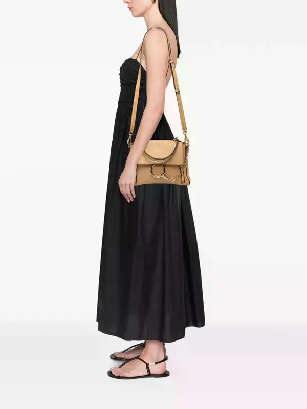 Chloé 2010-2026 Small Leather Faye Day Satchel - Brown