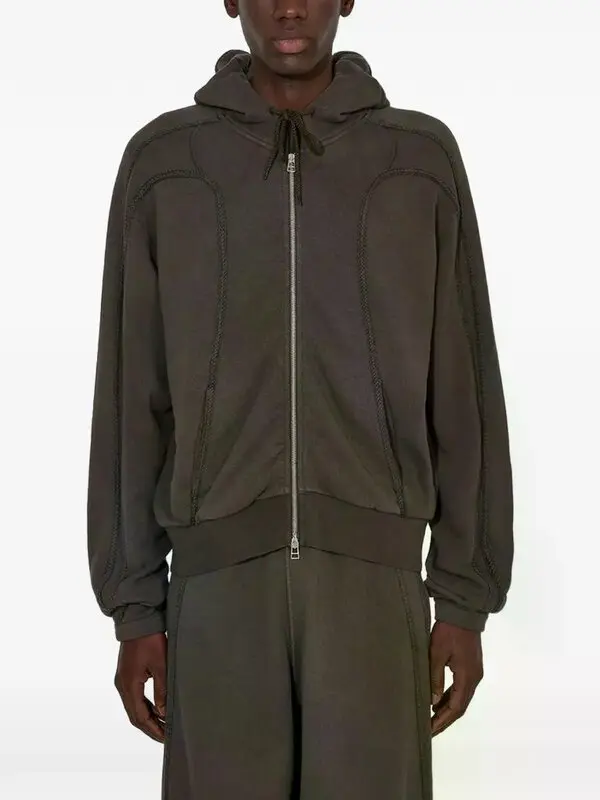 _J.L - A.L_ Plio Woven-trim Hoodie