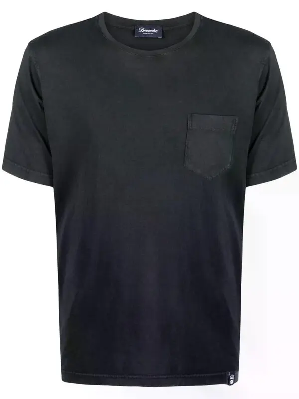 DRUMOHR Pocket-detail T-shirt - Black