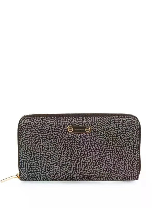 Borbonese O.p. Wrap-around Zip Wallet - Grey