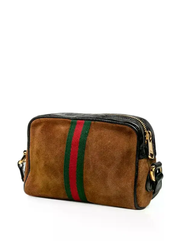 Gucci 2000-2015 Mini Suede Web Ophidia Crossbody Bag