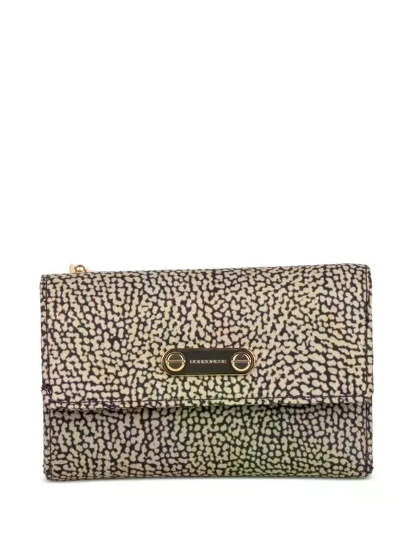 Borbonese Op Naturale Logo-plaque Wallet - Neutrals