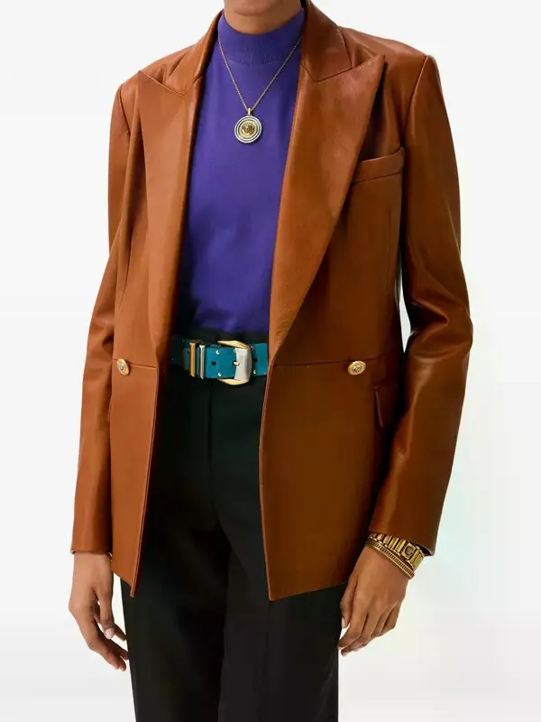Versace Nappa Plongé Double-breasted Blazer