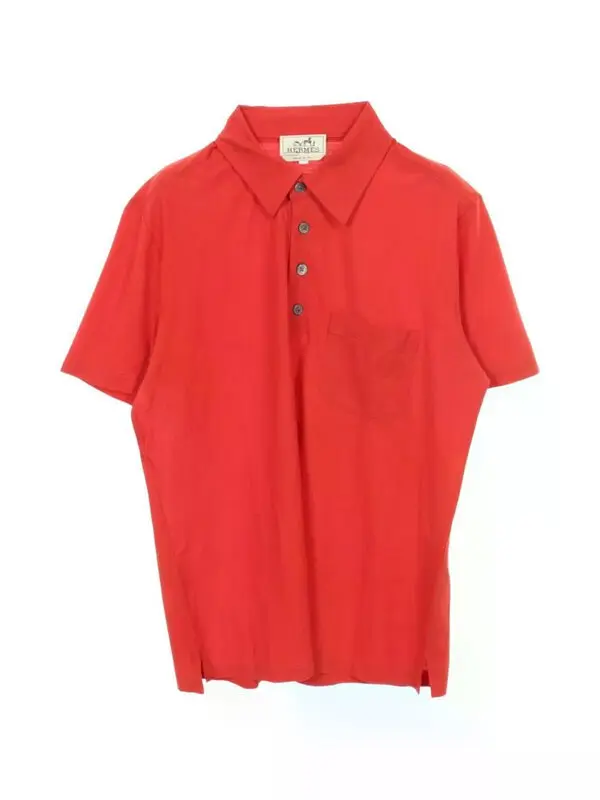 Hermès 2010s Chest Pocket Polo Shirt - Red