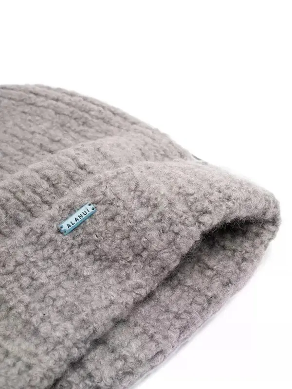 Alanui Ribbed-knit Cashmere Beanie Hat