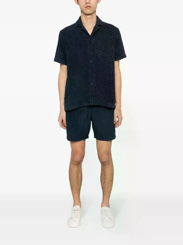 Orlebar Brown Howell Geometric Pattern Shirt