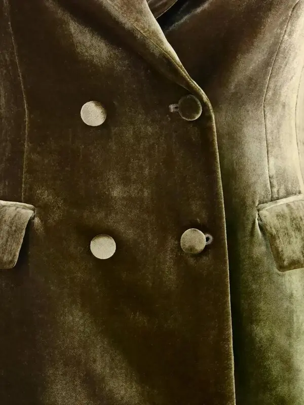 P.a.r.o.s.h Double-breasted Velvet Blazer