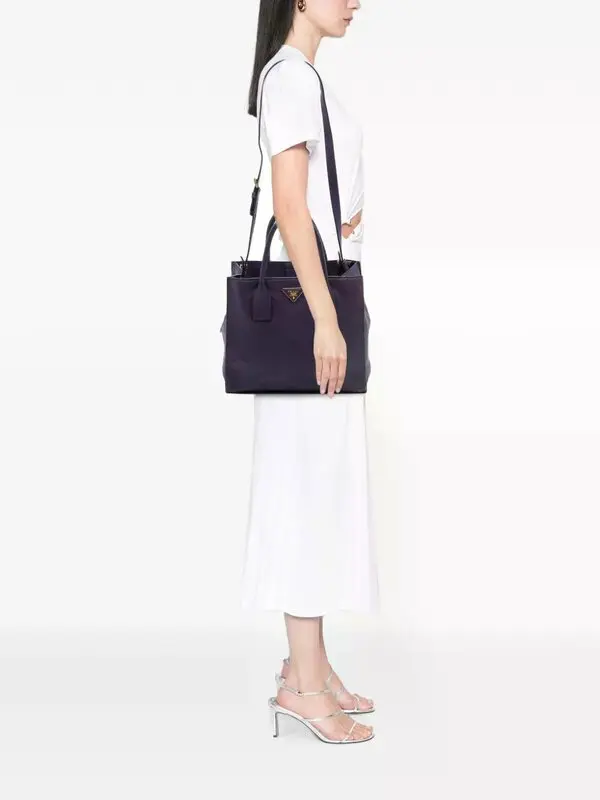Prada Vitello Daino Open Convertible Tote Satchel