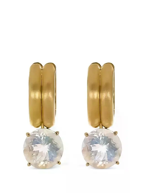 Irene Neuwirth Moonstone Earrings - Gold