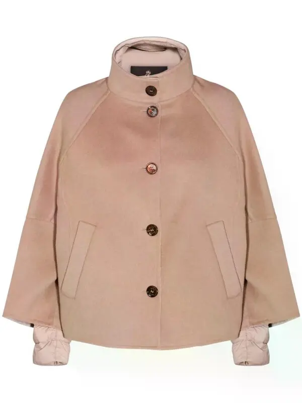 MOORER Layered Funnel-neck Jacket - Neutrals